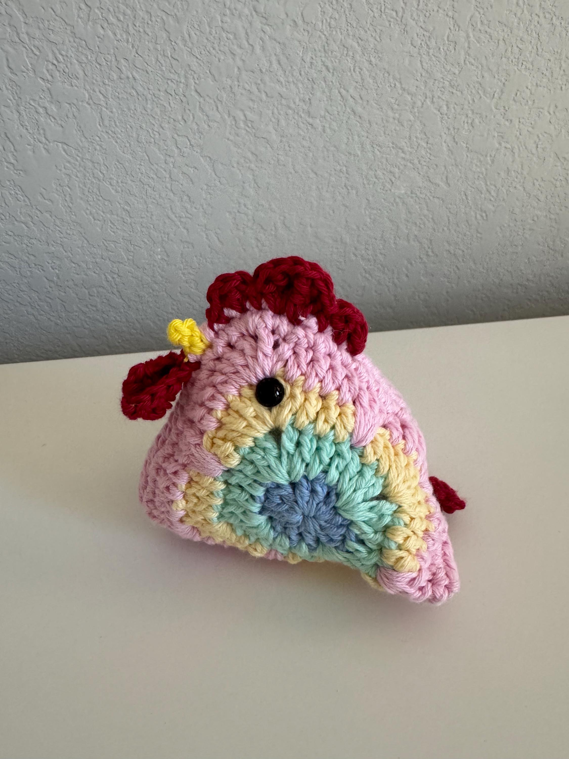 Handmade Crochet Granny Square Chicken/hen/farmhouse Decor - Etsy