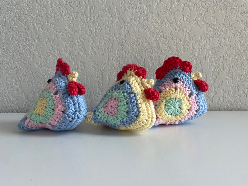 Handmade Crochet Granny Square Chicken/hen/farmhouse Decor - Etsy