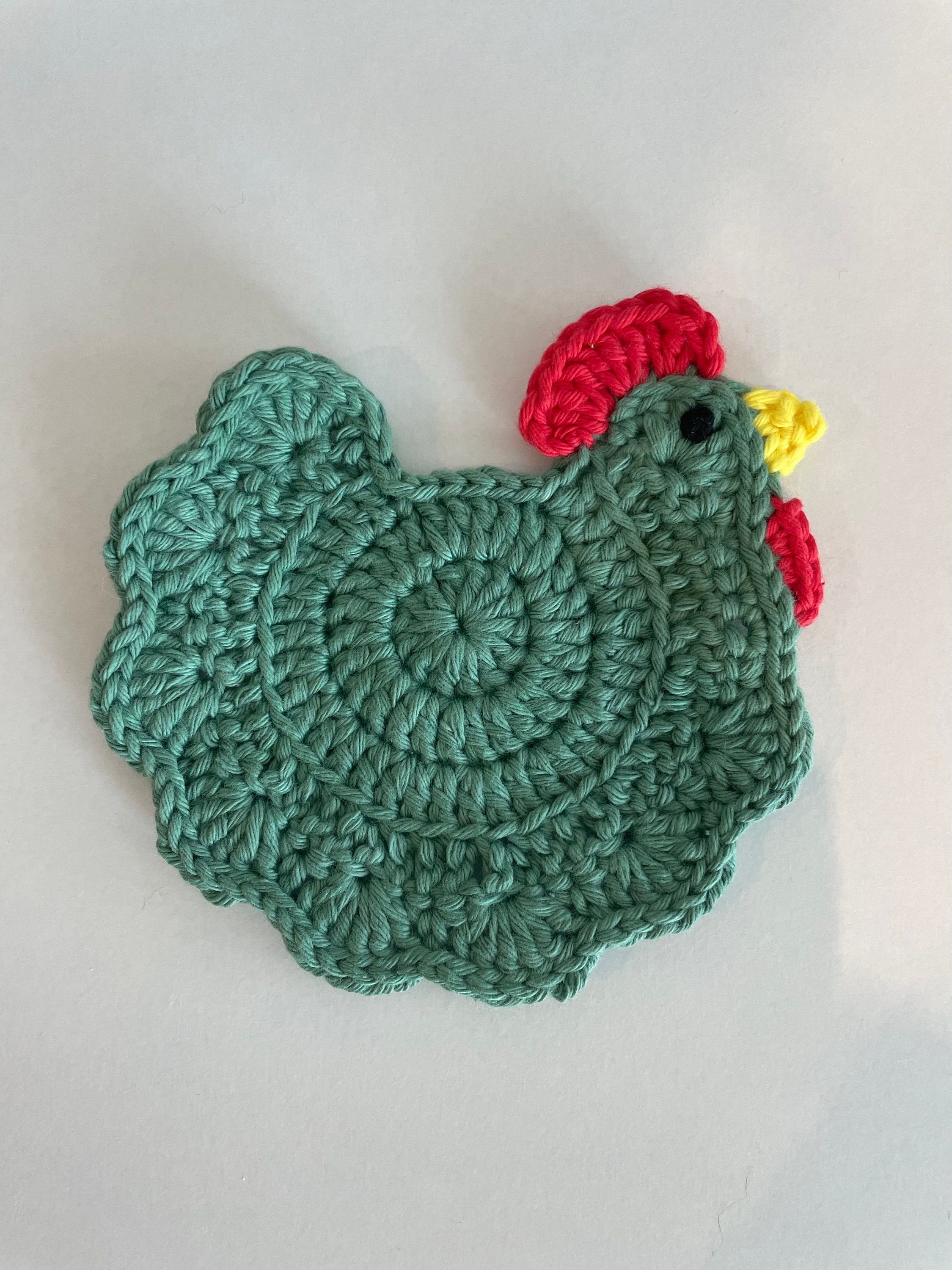 Crochet Chicken Coaster/ Hot Pad PATTERN - Etsy