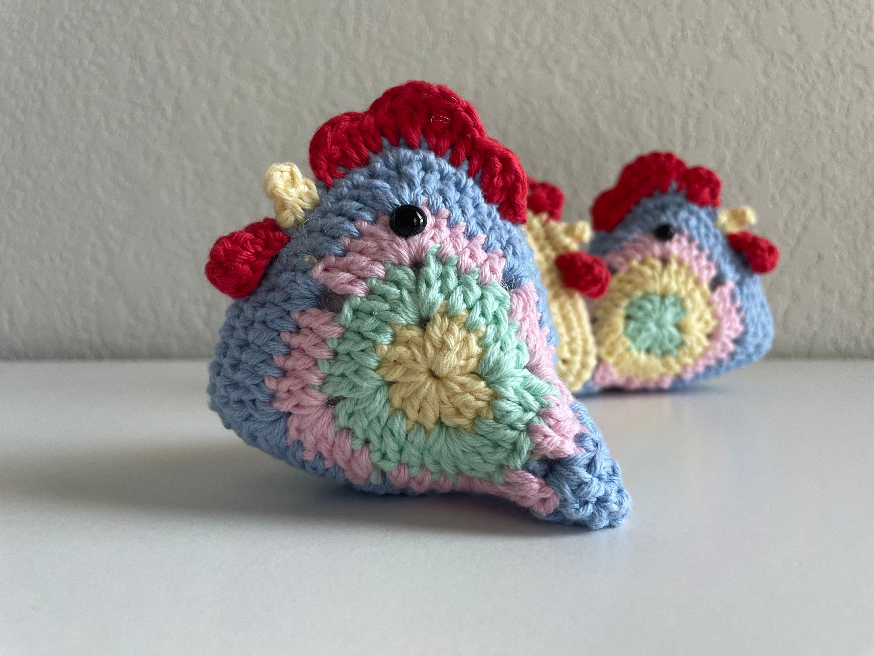 Handmade Crochet Granny Square Chicken/hen/farmhouse Decor - Etsy