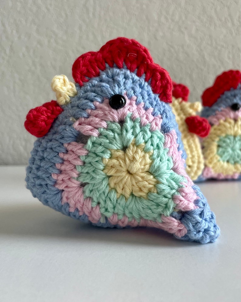 Handmade Crochet Granny Square Chicken/hen/farmhouse Decor - Etsy