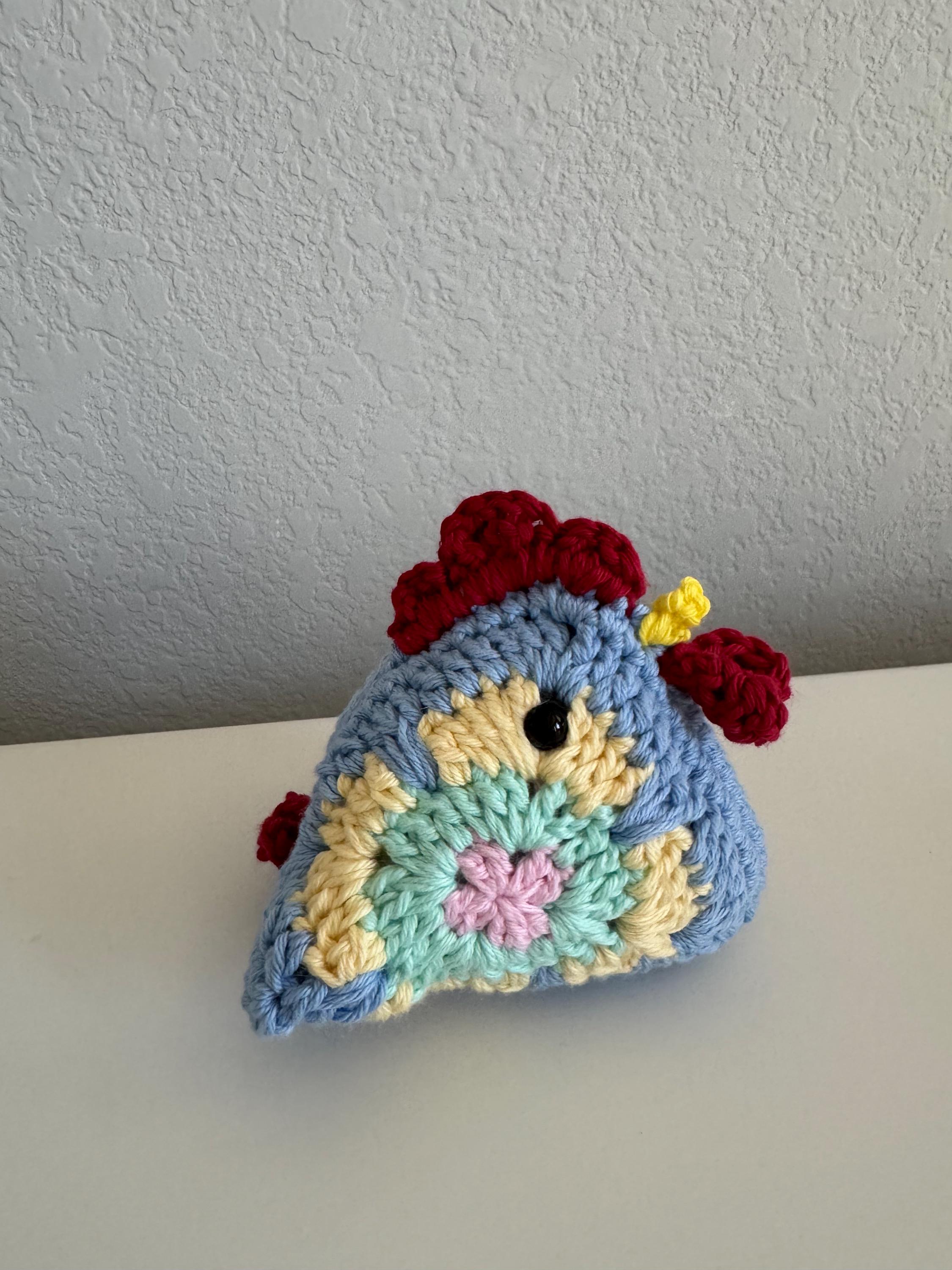 Handmade Crochet Granny Square Chicken/hen/farmhouse Decor - Etsy