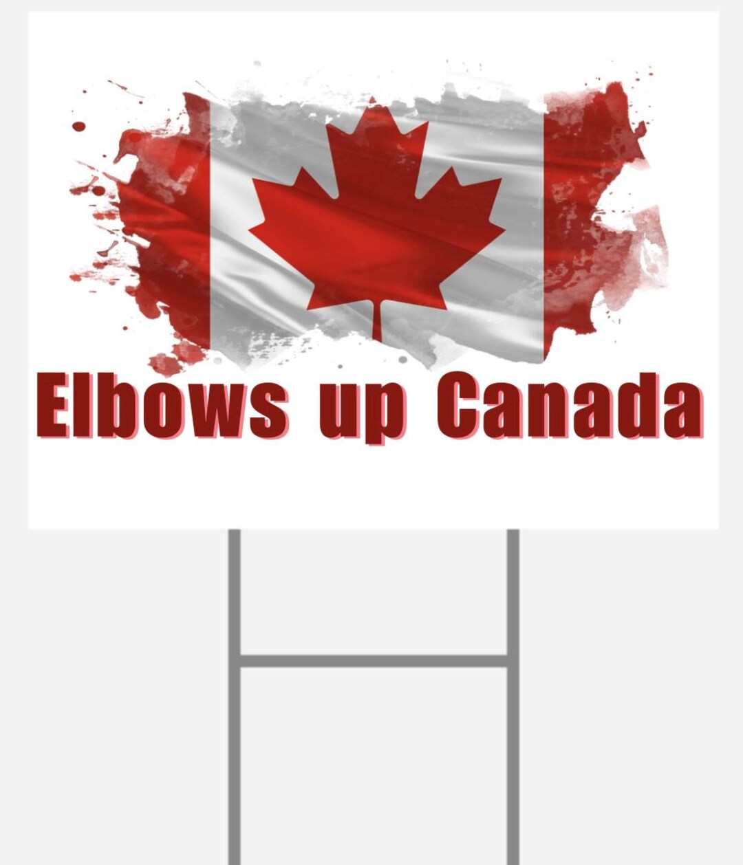 Elbows up Canada Yard Sign - Etsy Canada