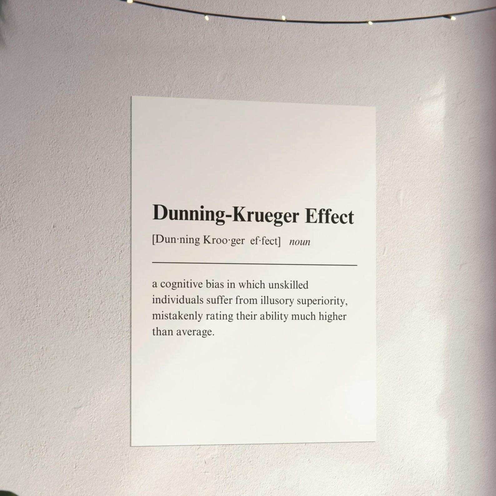 Dunning-kruger Effect Poster: Fostering Self-awareness in the Workplace ...
