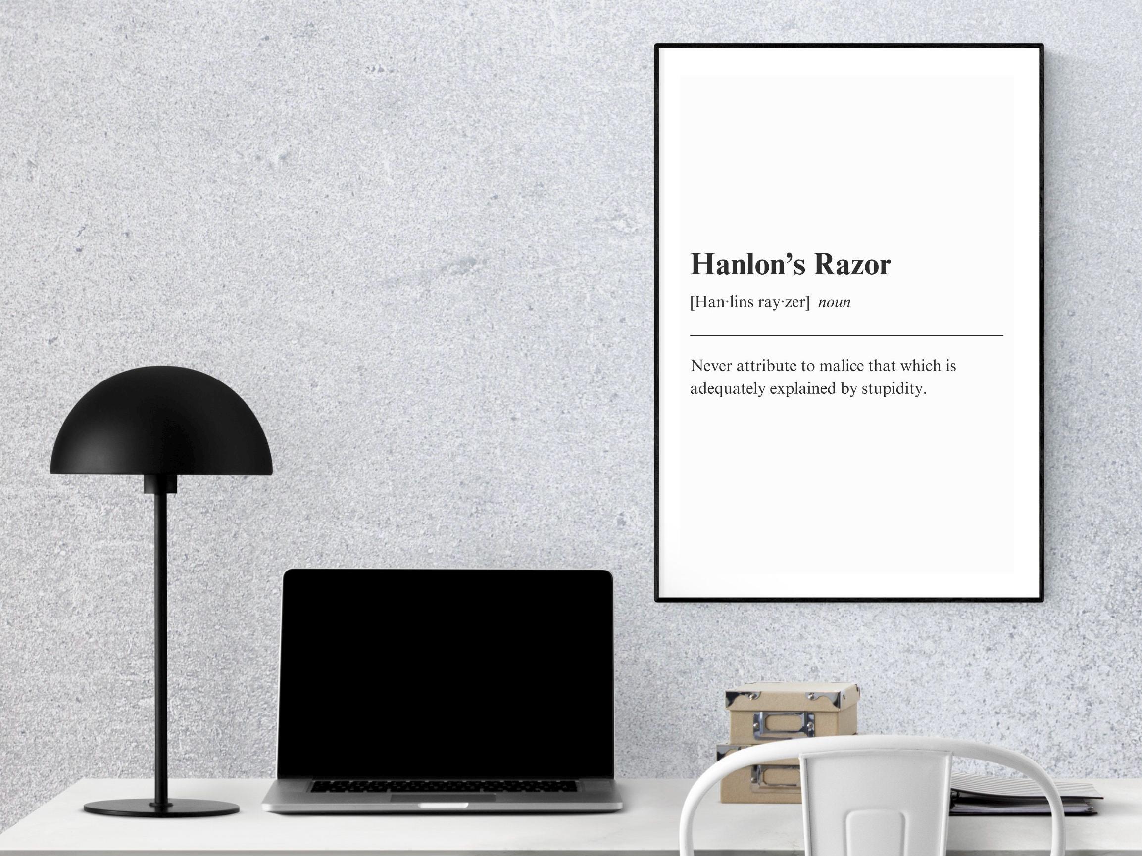 Hanlon's Razor Poster: Cultivate Clarity and Collaboration in Your ...
