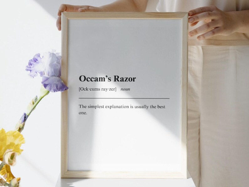 Occam's Razor Poster: Streamlining Solutions for Business Success ...