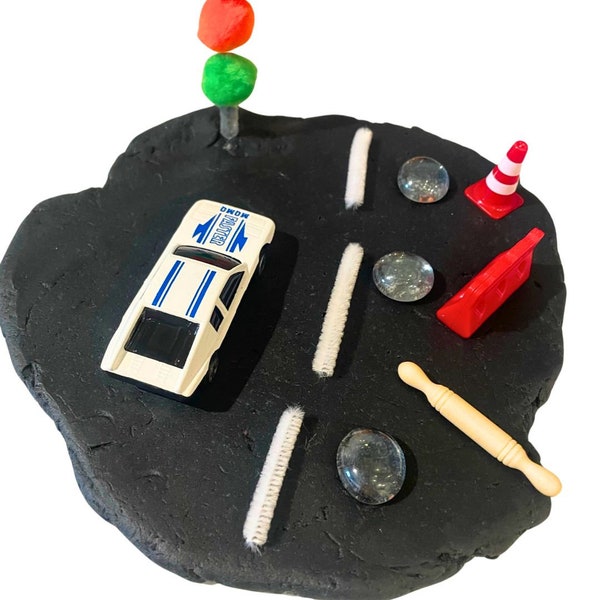 Car Play Dough Jar - Etsy