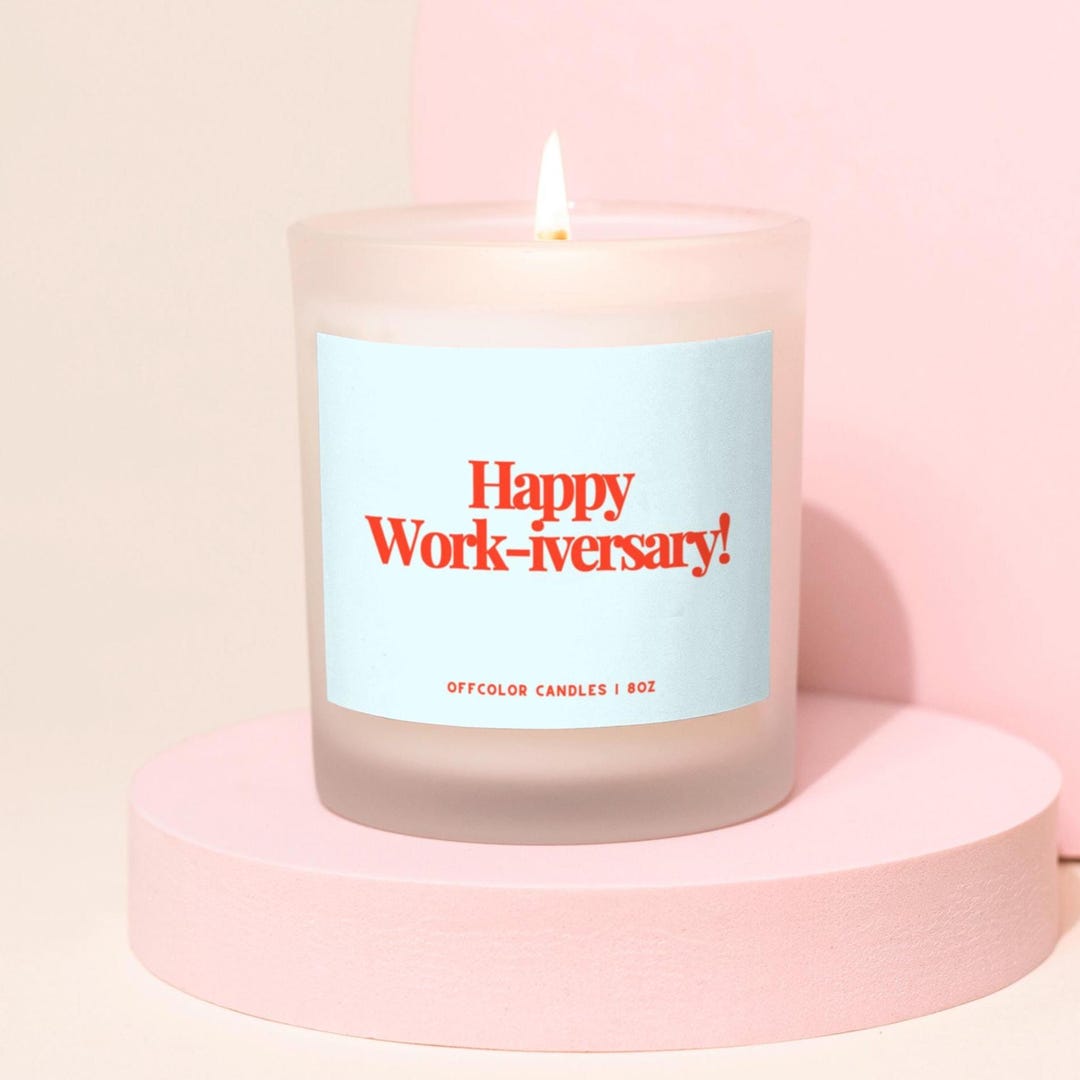 Happy Work-iversary, Work Anniversary Gift for Employee, Business ...