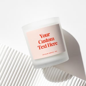 Custom Candle, Blank Label Candle, Private Label Candle, Custom Logo ...
