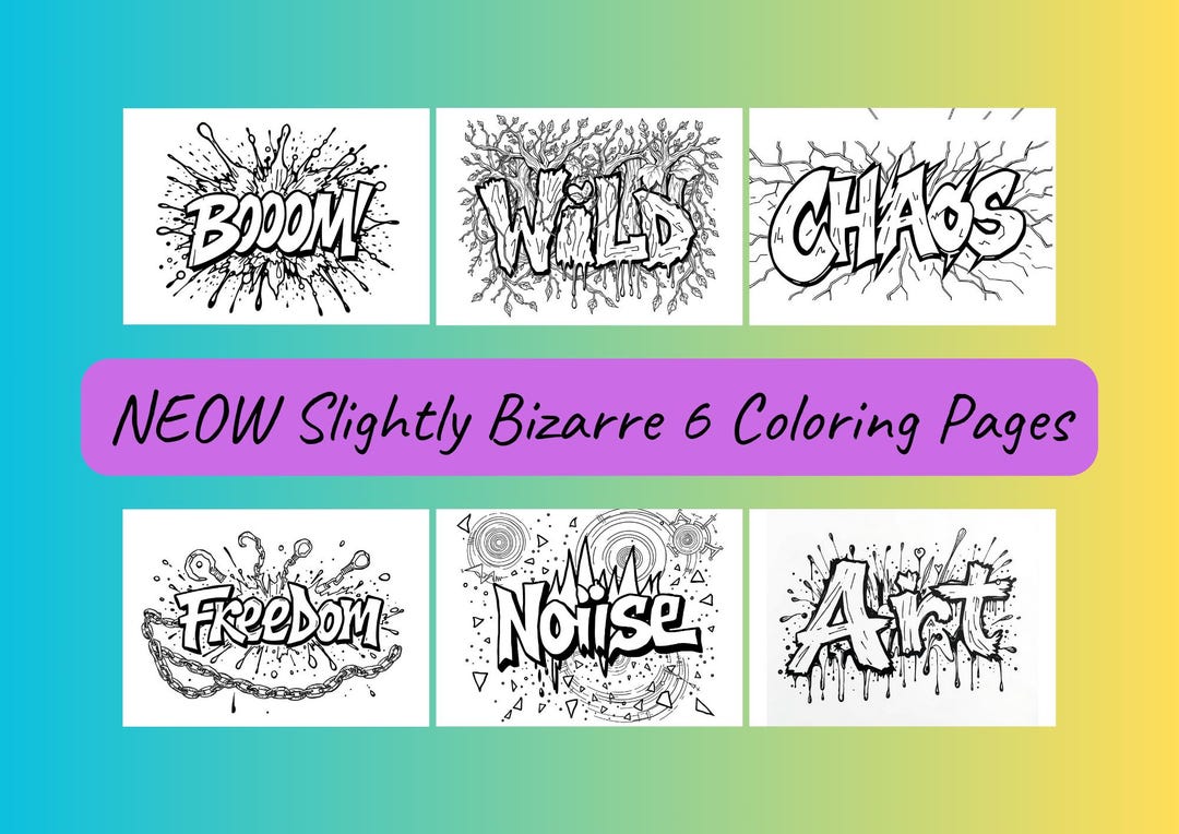 Coloring Book Digital Download, Graffiti Words, Coloring Page, Graffiti ...