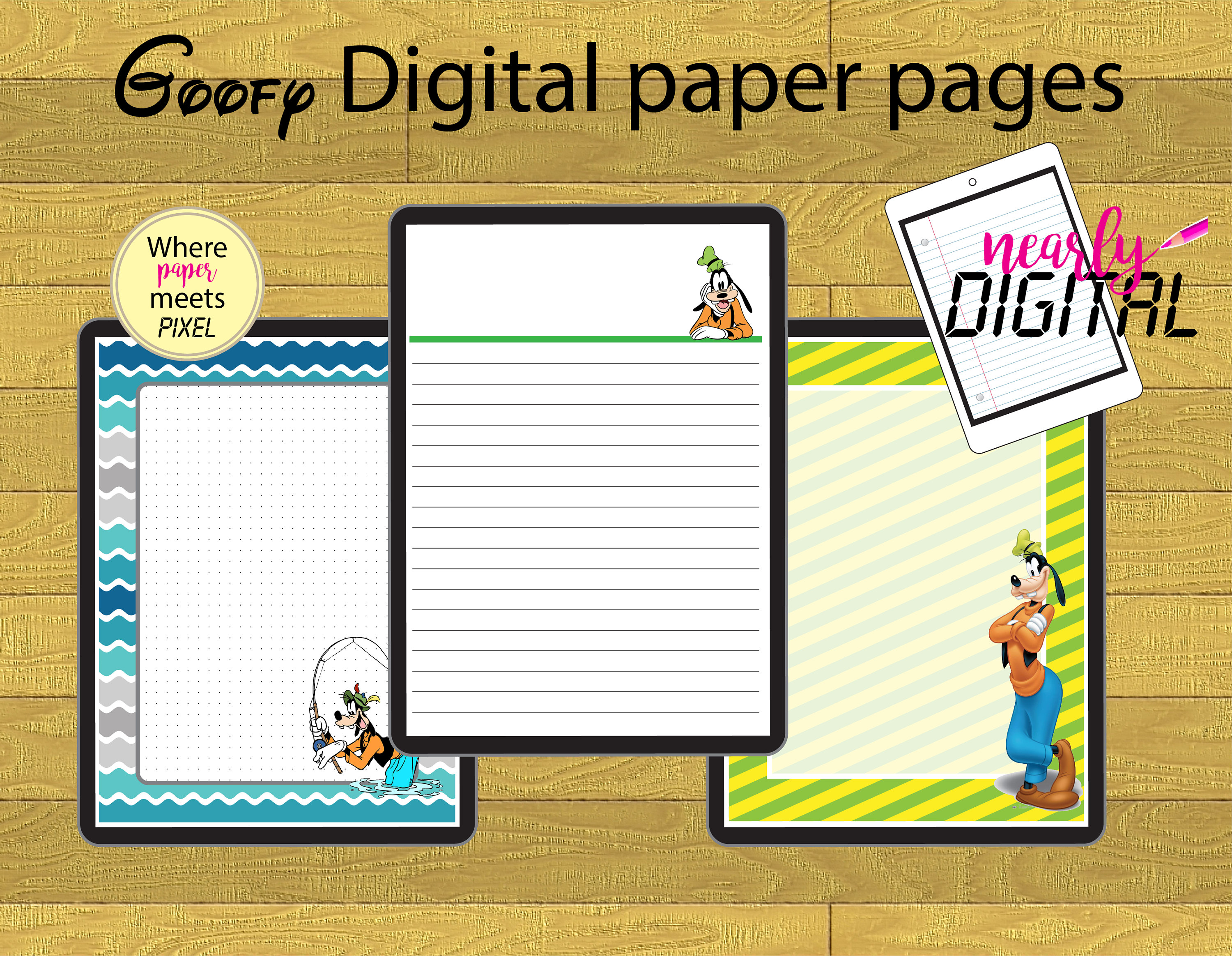 Digital Goofy Paper Pad Pages for Goodnotes or Notability Apps - Etsy