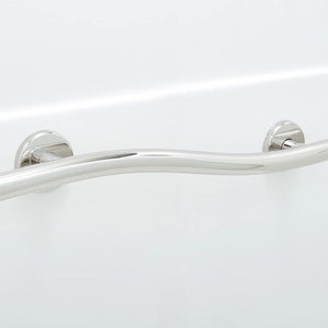 Custom Curved "modern" Grab Bar for Bathroom Shower - 14", 18", 24" or ...