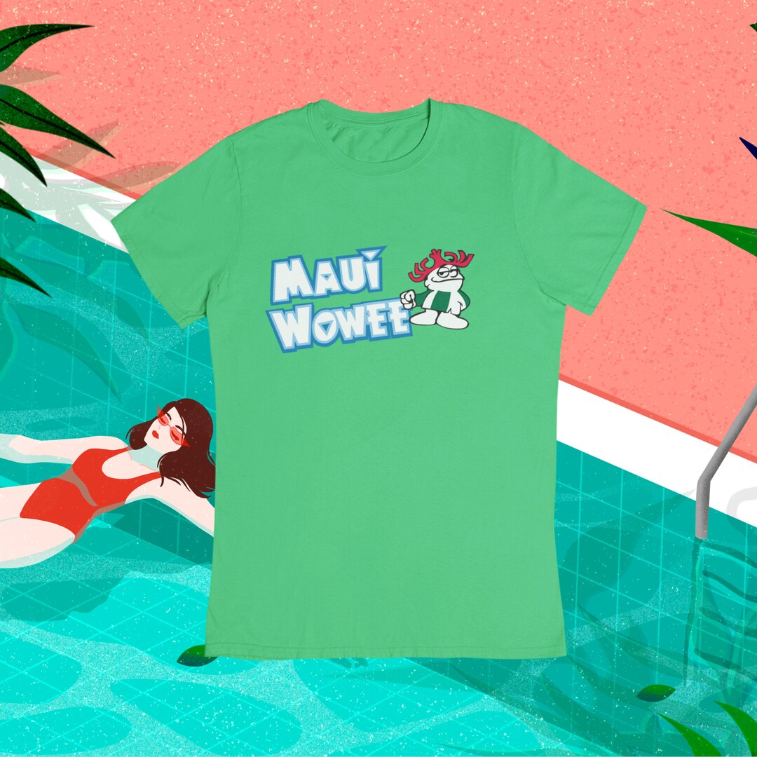 Maui Wowee T-shirt Tropical Parody for Cannabis Enthusiasts. an Island ...