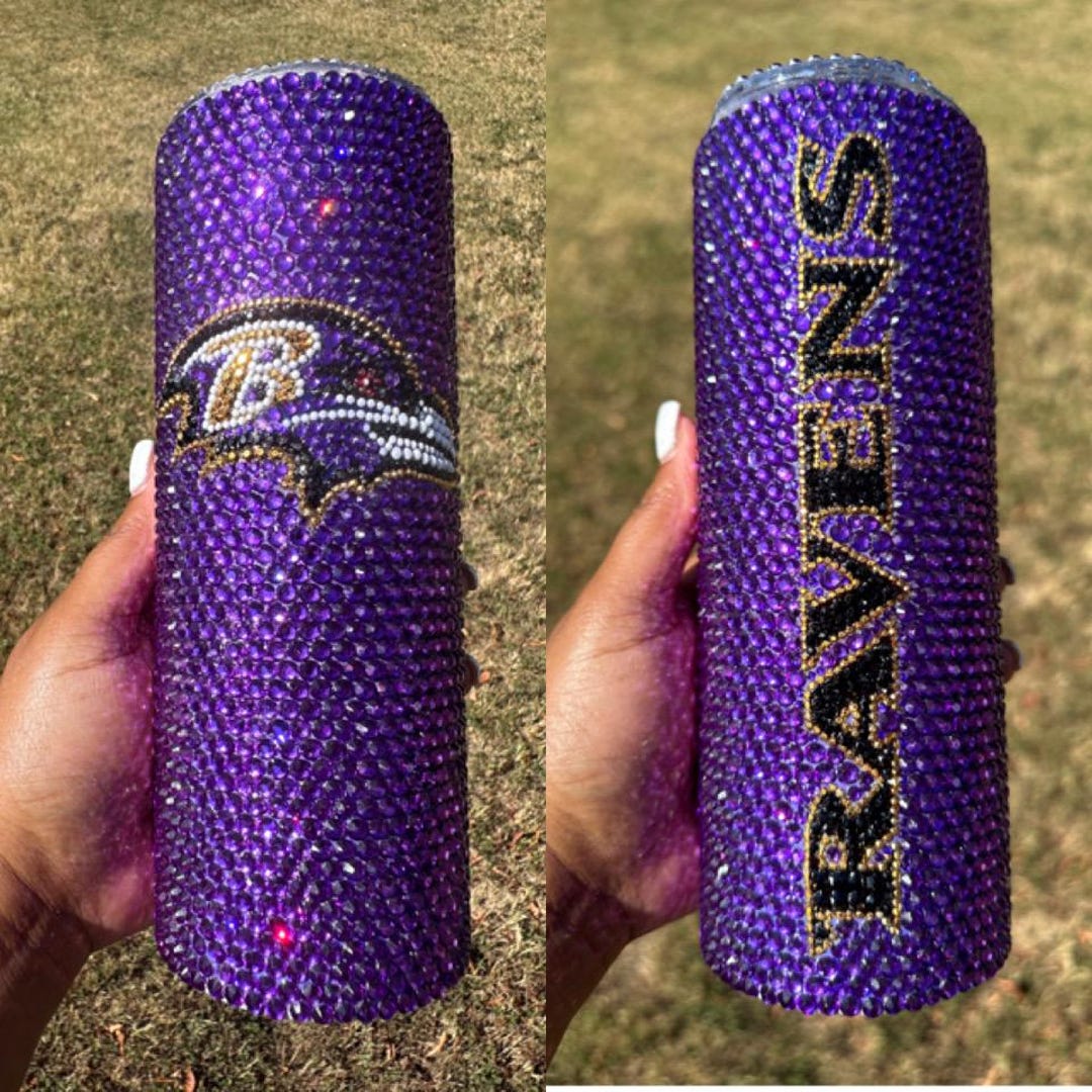 Custom Bling Baltimore Ravens / NFL Tumbler - Etsy