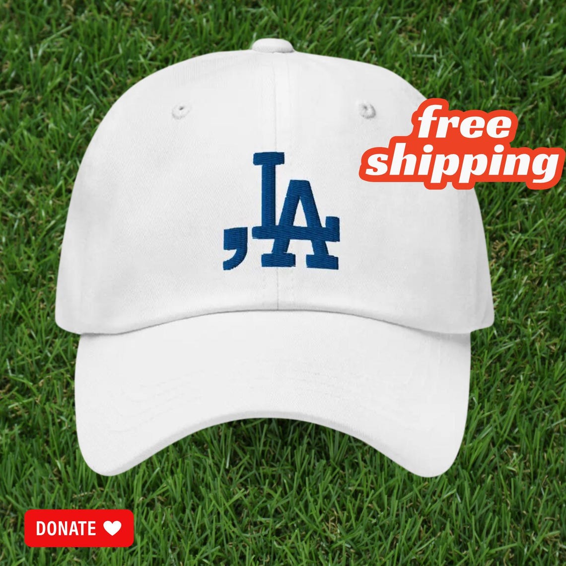 Kamala Harris Comma LA Dodgers Inspired Adult Low-profile Cotton Twill ...