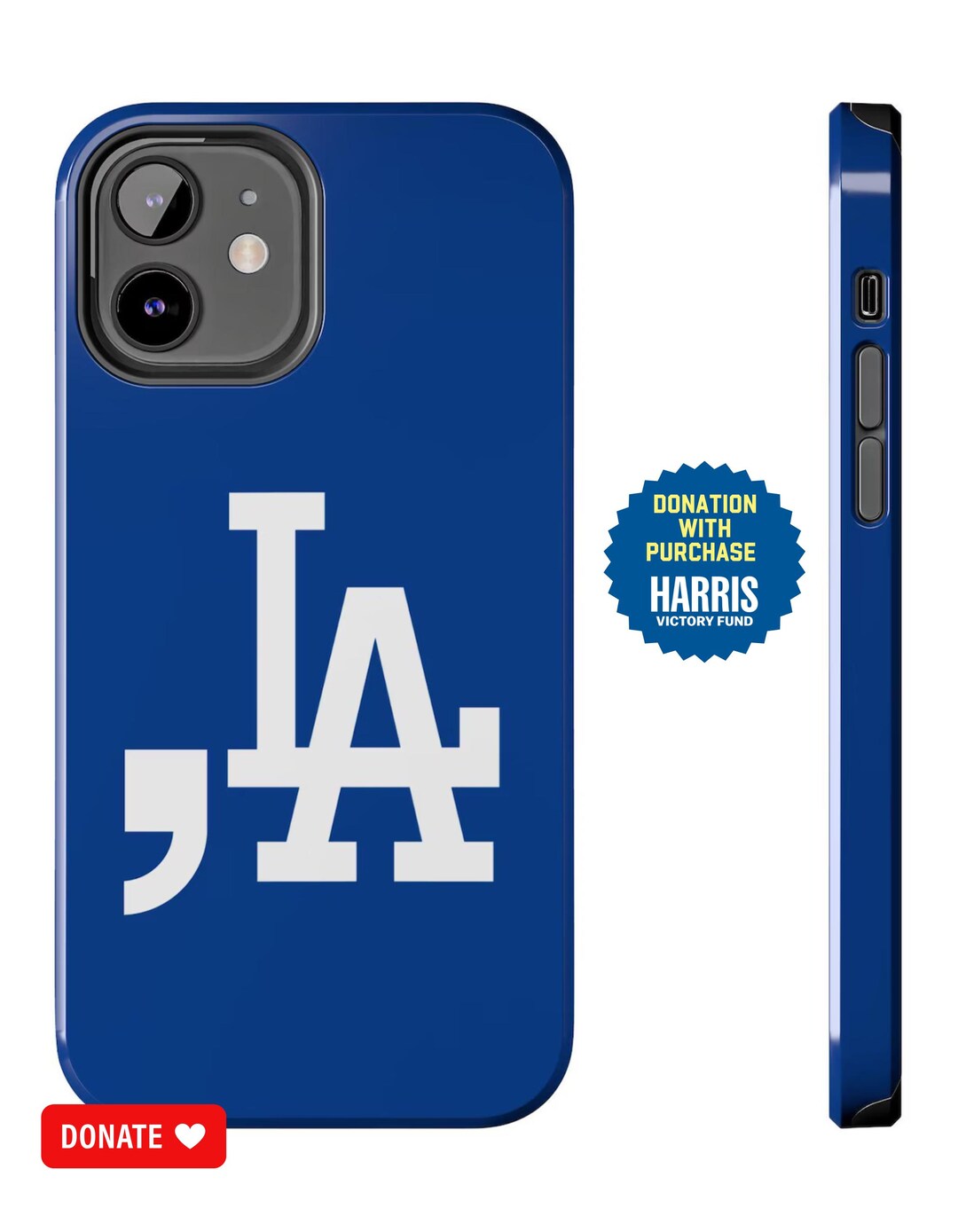 Kamala Harris Comma Logo LA Dodgers Tough Cell Phone Case for Samsung ...