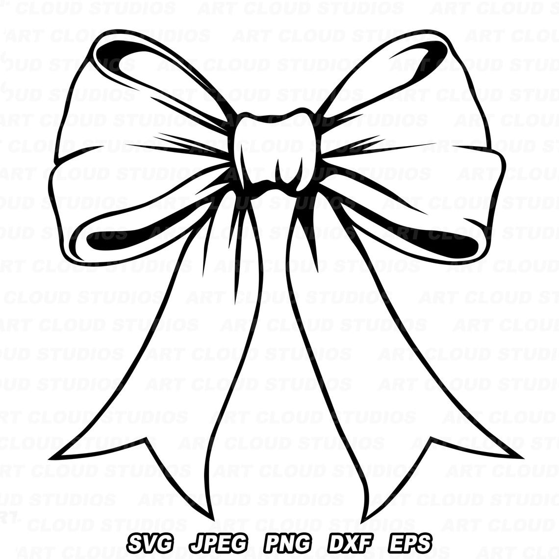 Ribbon Coquette Bow SVG, Ribbon SVG, Bow Svg, Girlie Hair Bow Svg ...