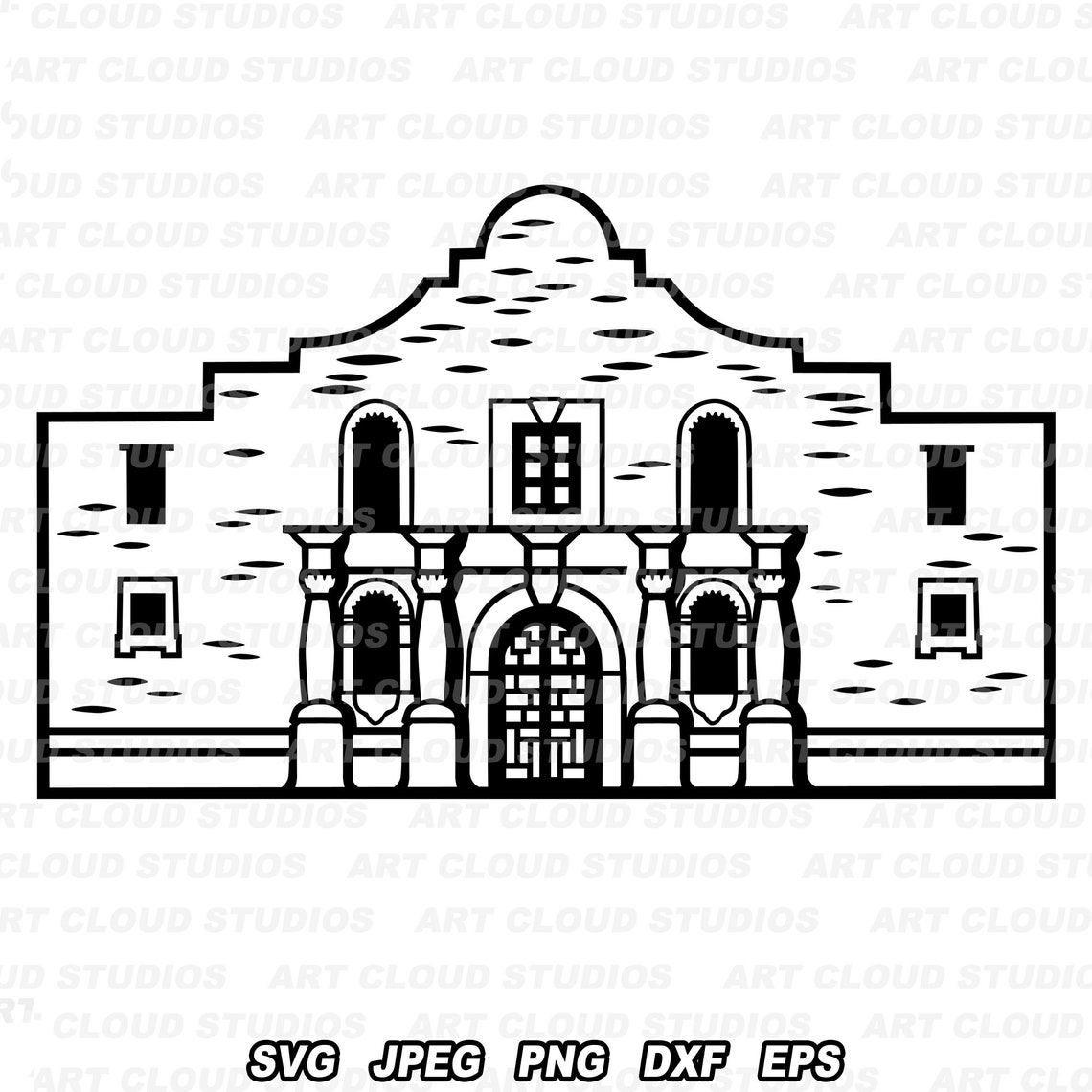 Alamo SVG, the Alamo Cut Files, Texas Alamo Svg, Digital Download ...