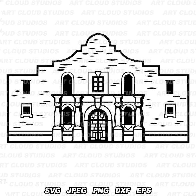 Alamo SVG, the Alamo Cut Files, Texas Alamo Svg, Digital Download ...