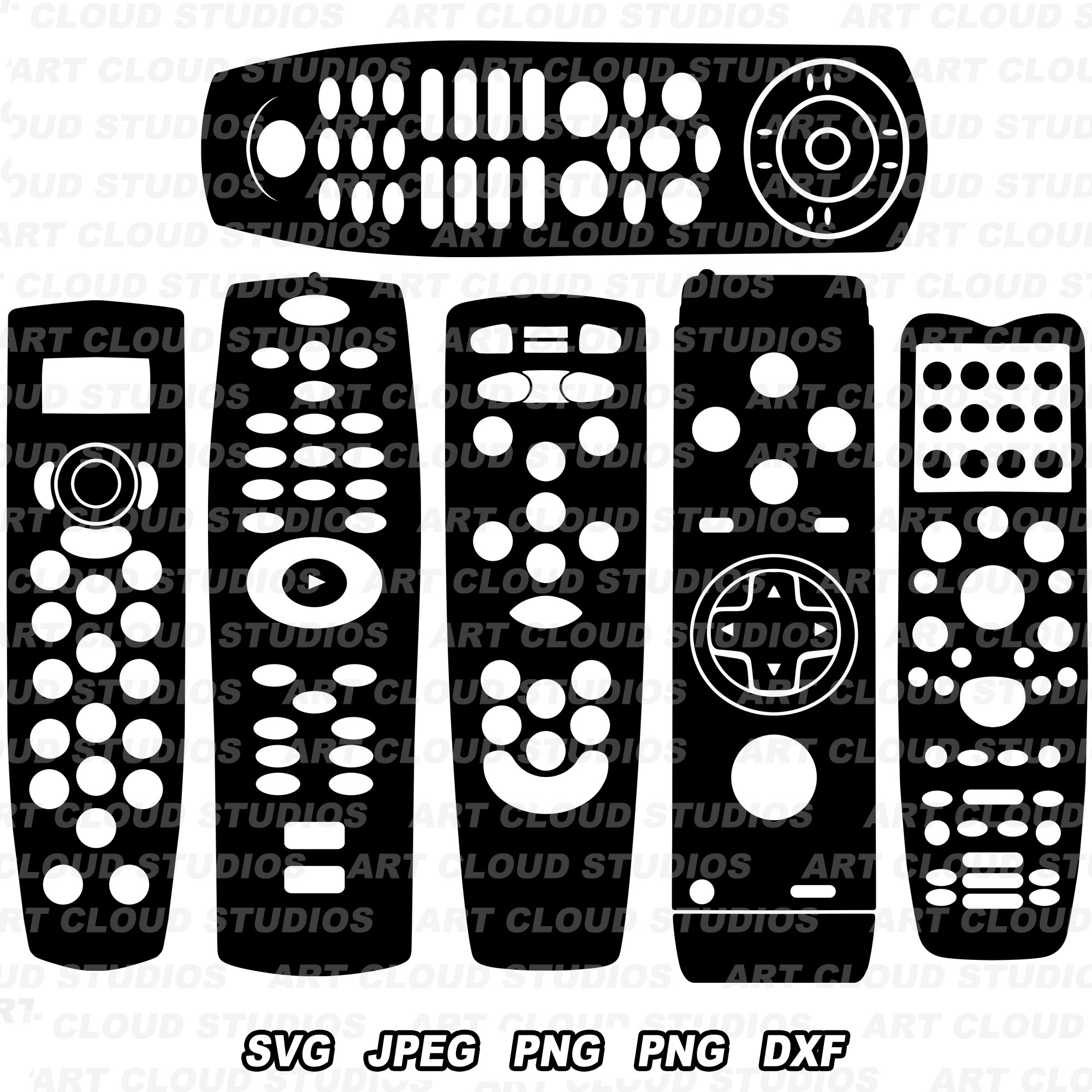 Remote Control SVG, TV Remote Cut Files, Remote Control Silhouette ...