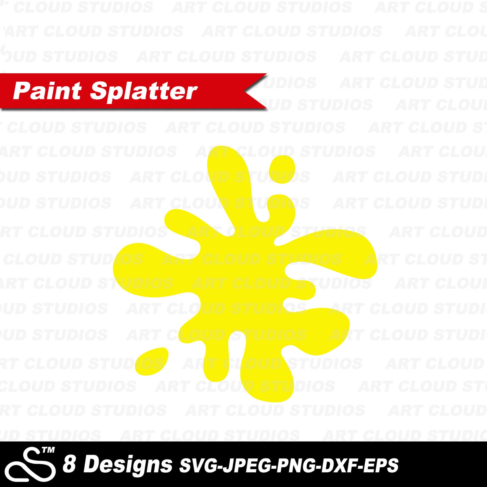 Paint Splatter SVG Bundle, Paint Splat PNG, Paint Svg, Clipart, Ink ...