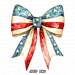 Coquette Bow American PNG, 4th of July Sublimation Clip Art, Freedom ...