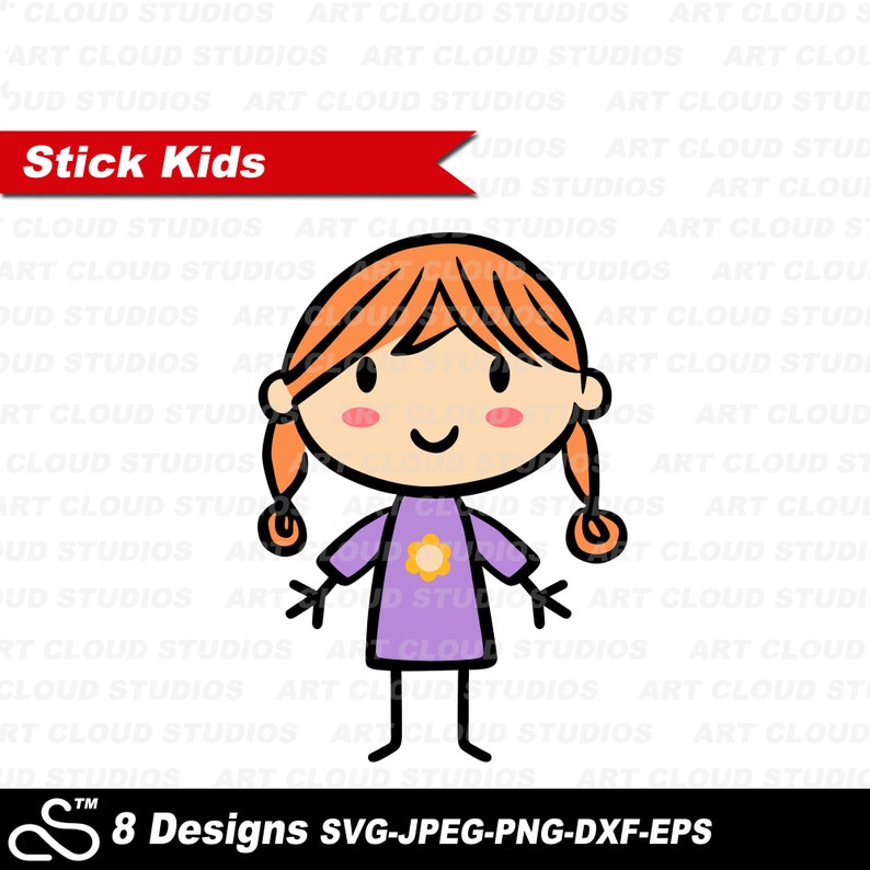 Kids SVG, Stick Figures SVG, Stick Children PNG, Stick Boy Jpeg, Stick ...