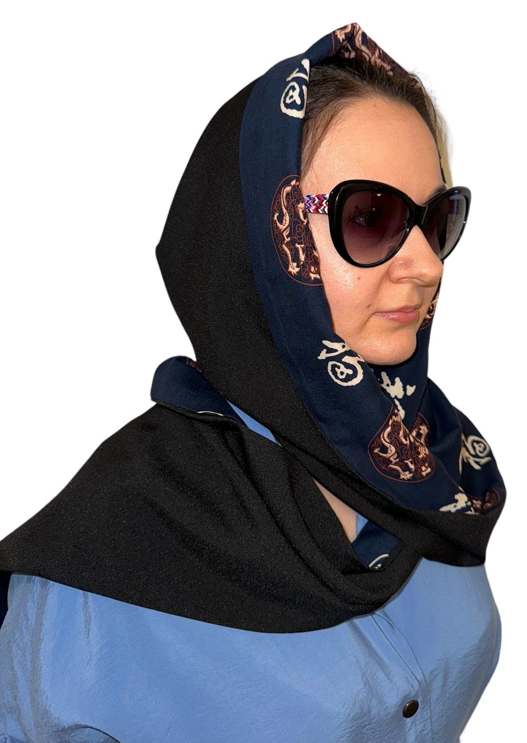 Hooded Scarf masquerade ALRI by Katrin Made of a Silk and Viscose Blend ...