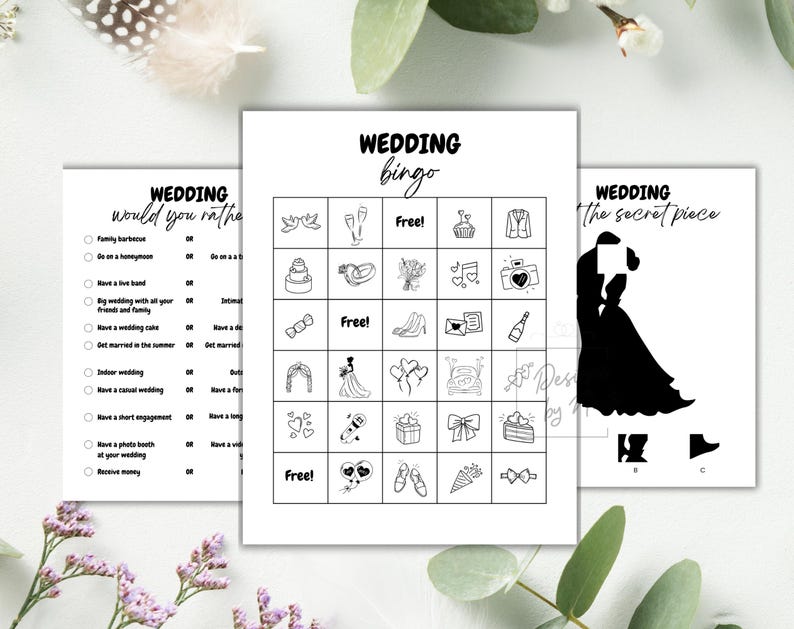 Wedding Table Games | Wedding Activities | Wedding Reception Games ...