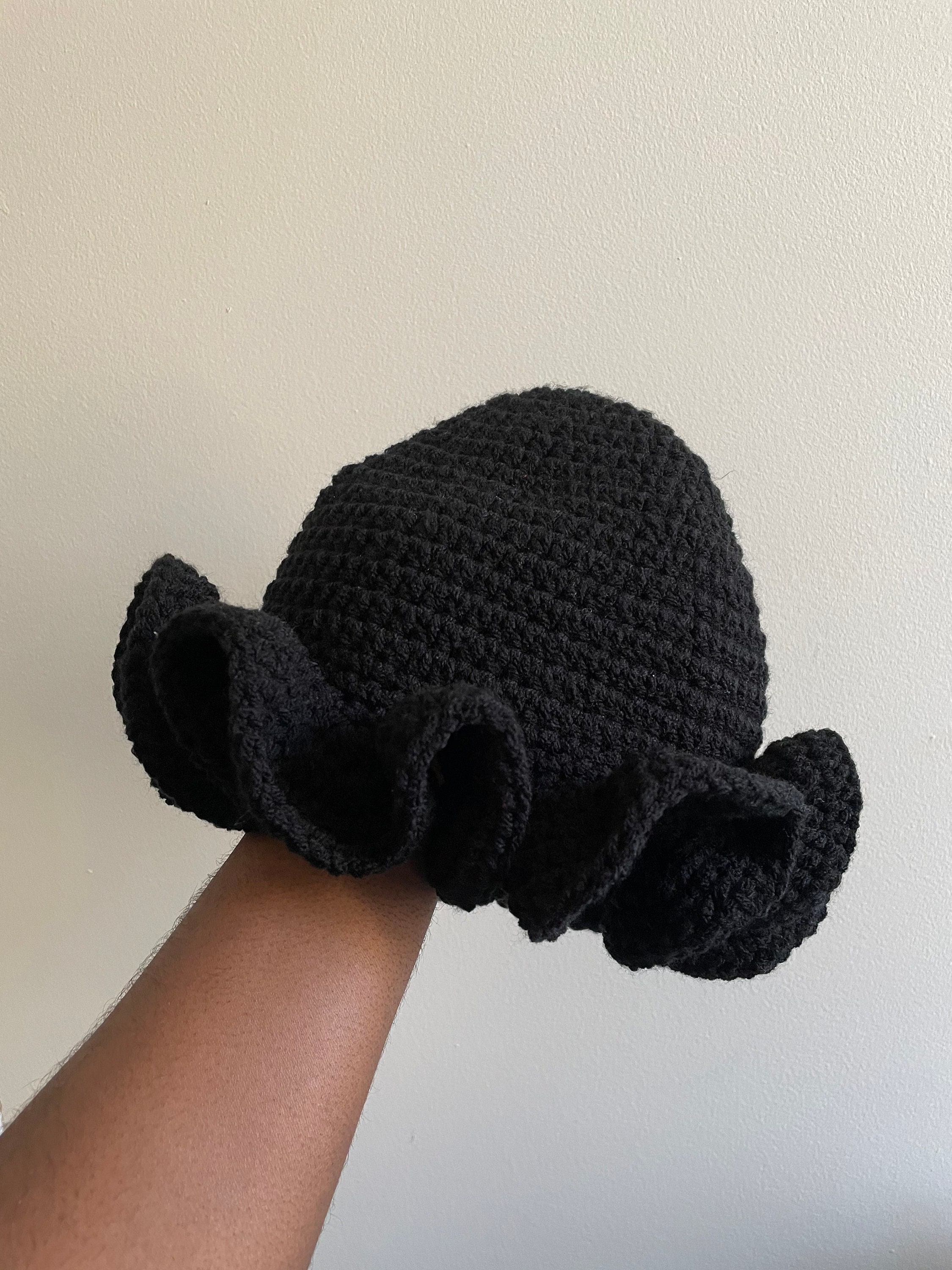 Crochet Ruffle Wavy Hat - Etsy