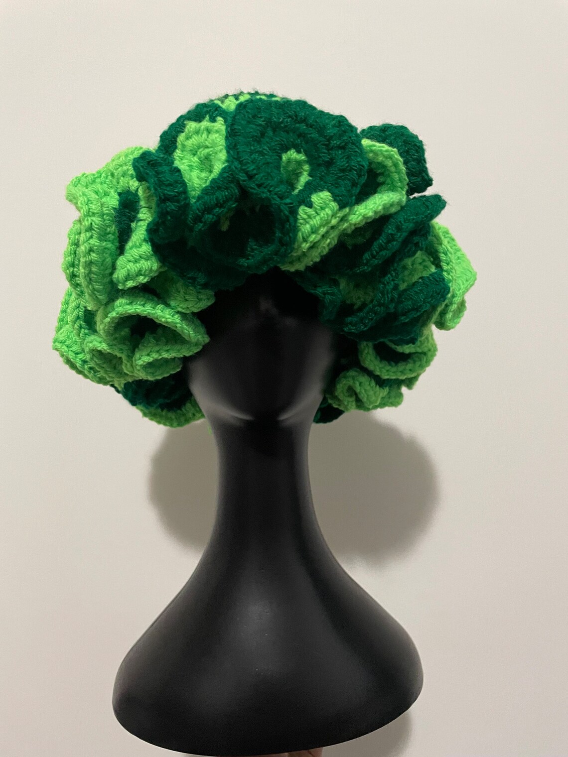 Multicolor Crochet Dramatic Ruffle Hat - Etsy