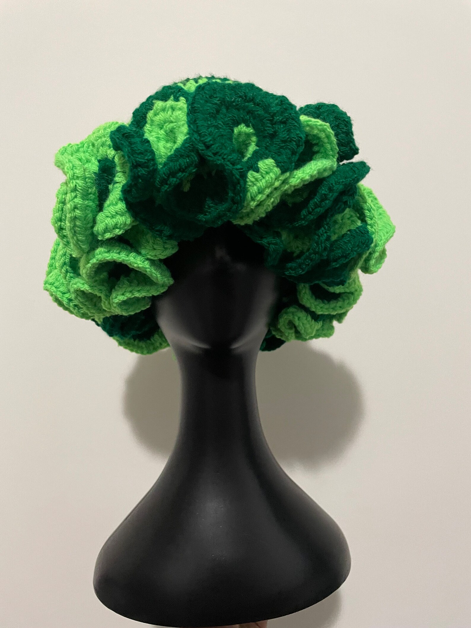 Multicolor Crochet Dramatic Ruffle Hat - Etsy