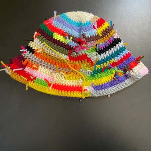 Distressed Crochet Scrap Yarn Bucket - Etsy