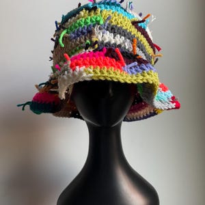 Distressed Crochet Scrap Yarn Bucket - Etsy