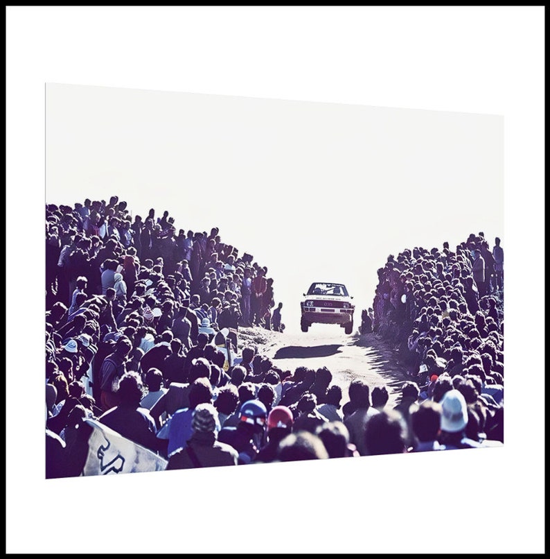 Rally Car Posters, Audi Quattro S1 Group B Retro WRC Wall Art, Walter ...