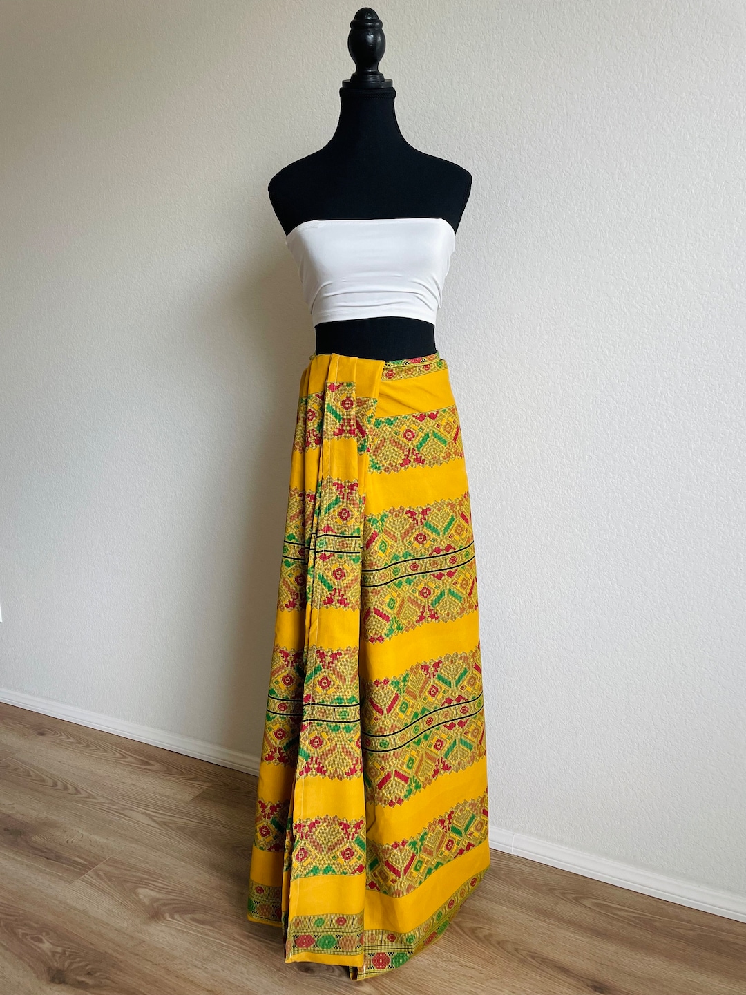 Malong Bright Yellow Authentic Filipino Traditional Men Women Sarong ...