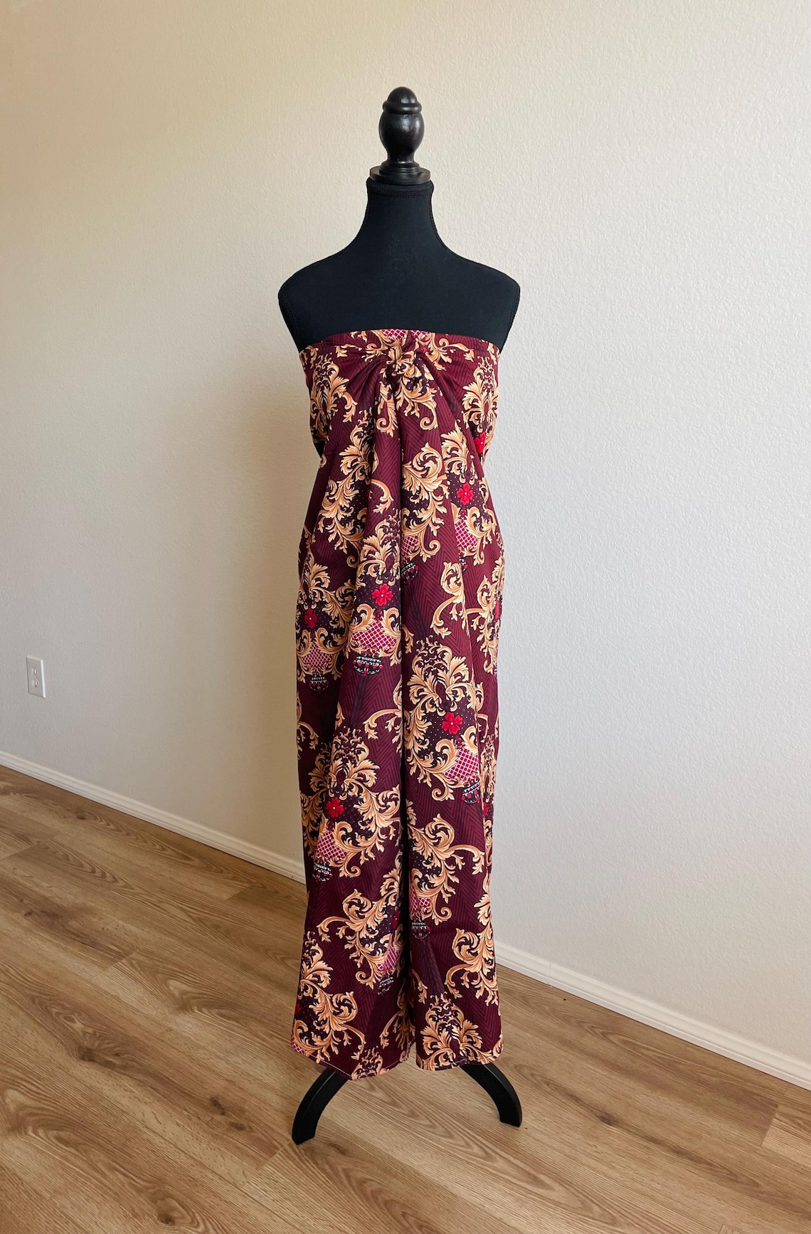 Malong Sarong Batik Plum Maroon Magenta High Premium Quality Fabric ...
