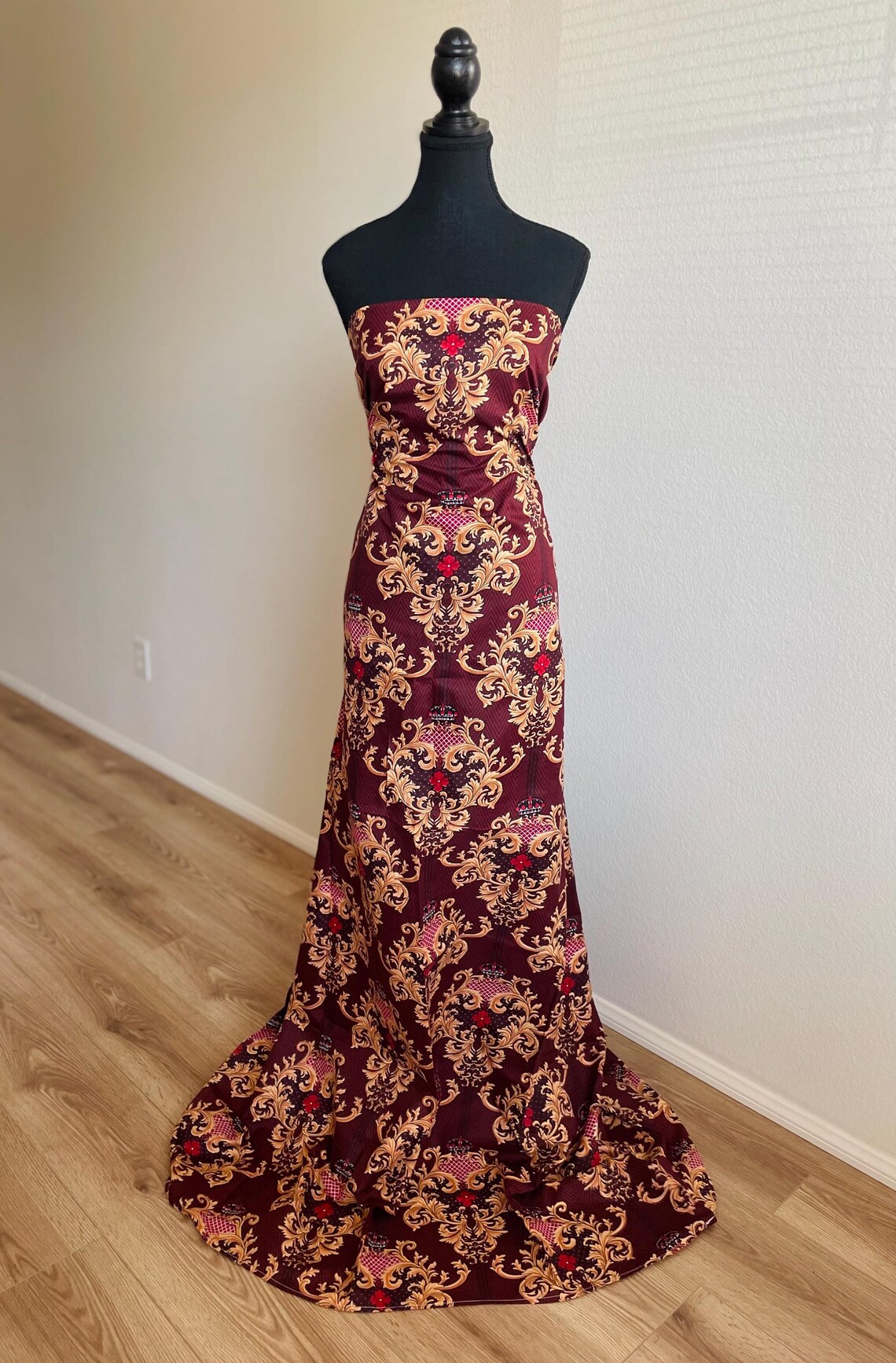Malong Sarong Batik Plum Maroon Magenta High Premium Quality Fabric ...