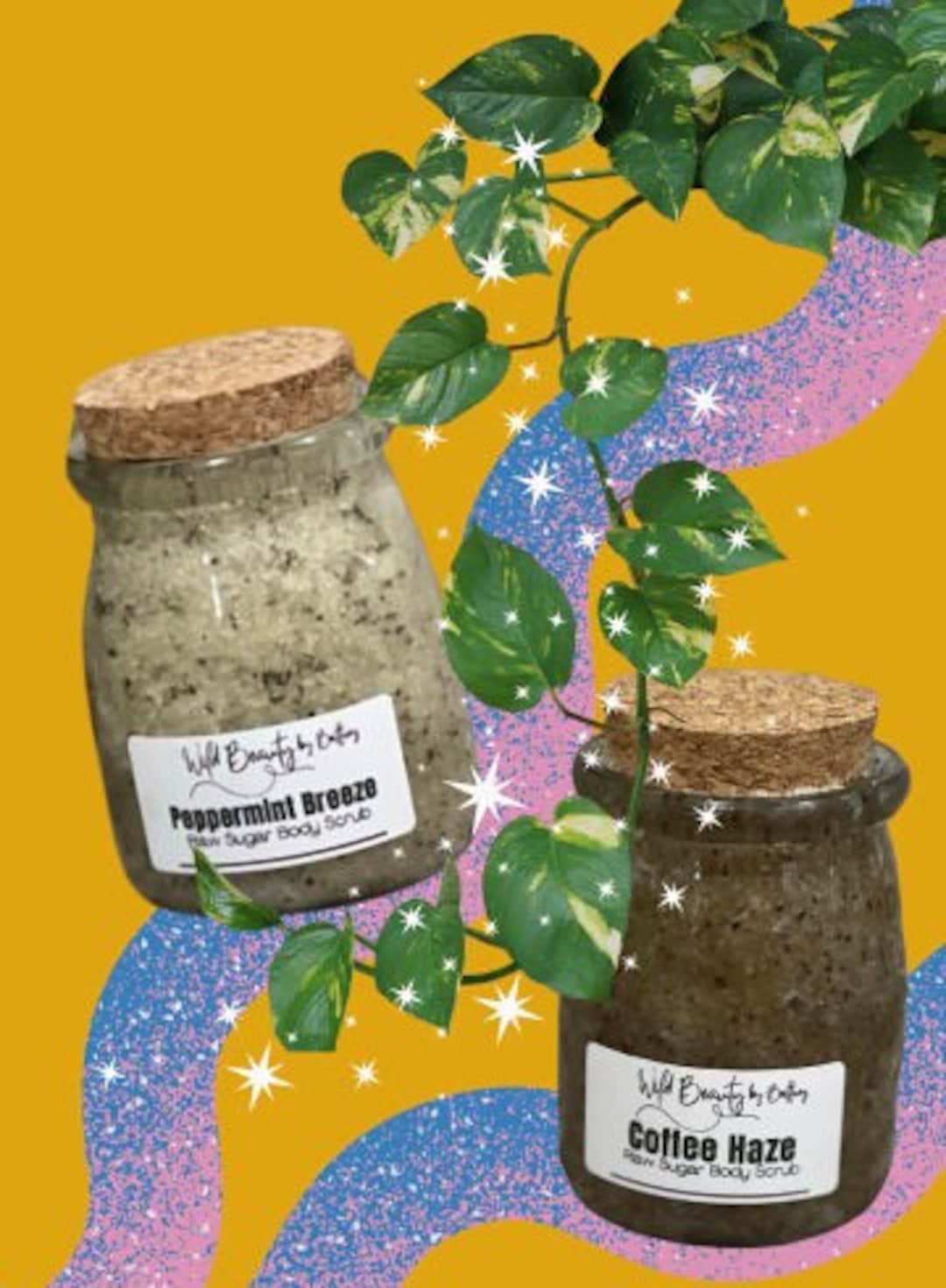 Raw Sugar Body Scrub natural Exfoliant Sugar Scrub Essential Oil Body ...