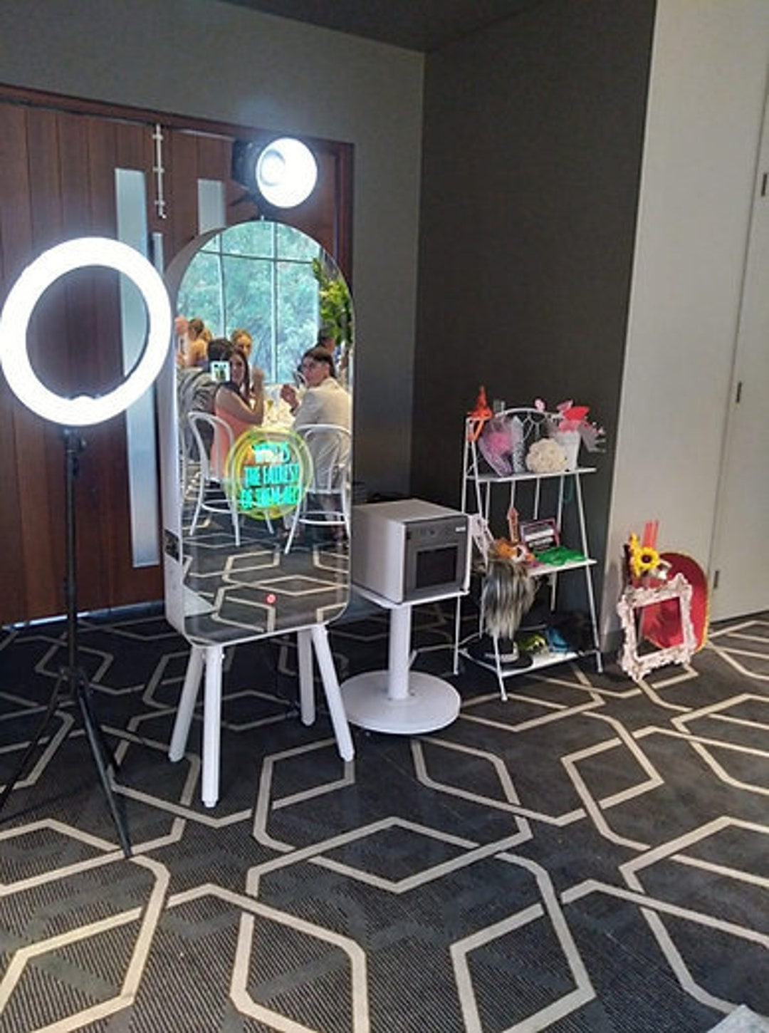 Vintage Style Mirror Booth for Events | Photo Booth Prop | Wedding ...