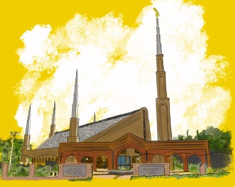 Johannesburg, South Africa LDS Temple - Digital Print - Etsy