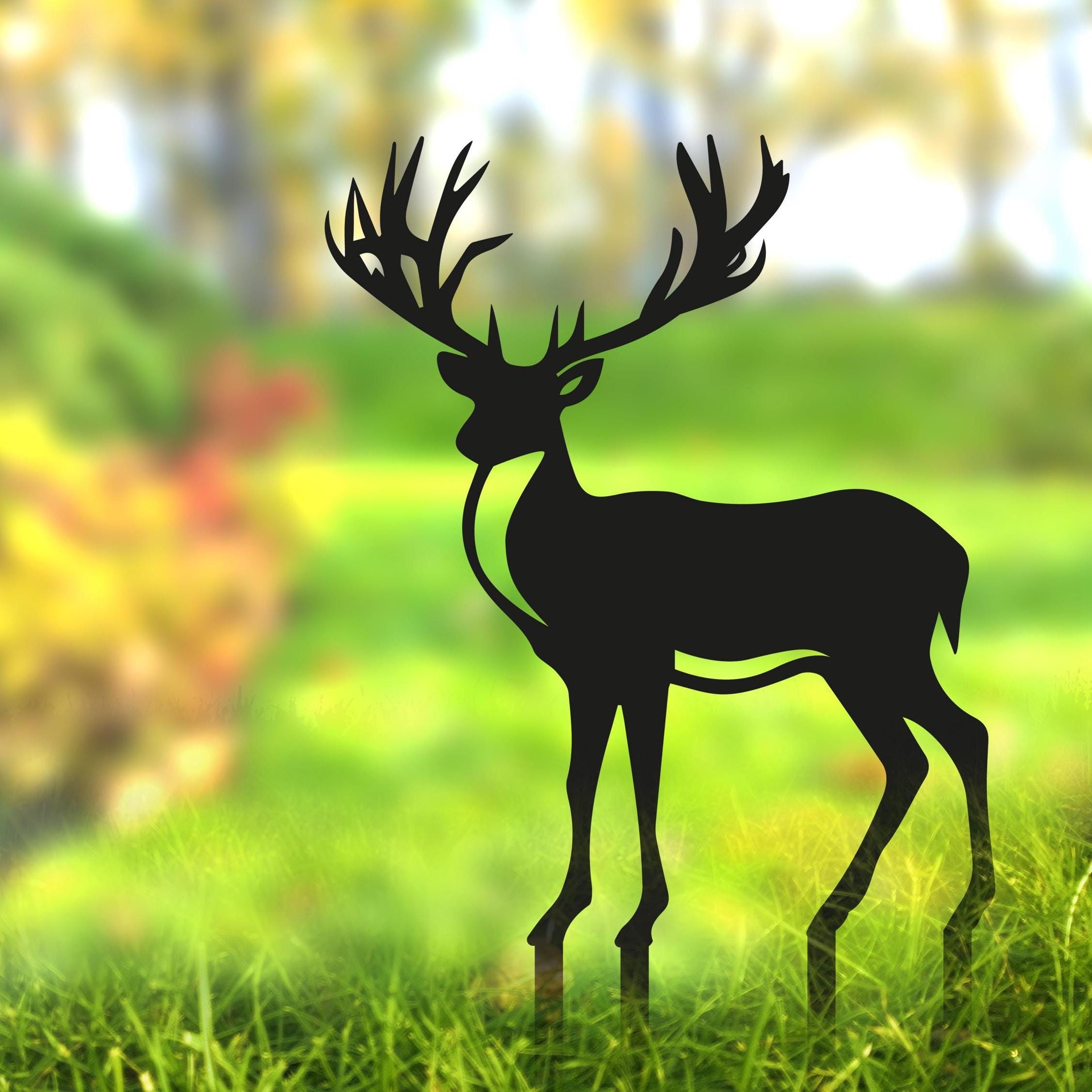 Custom Deer Memorial Grave Marker, Personalized Garden Stake, Outdoor ...