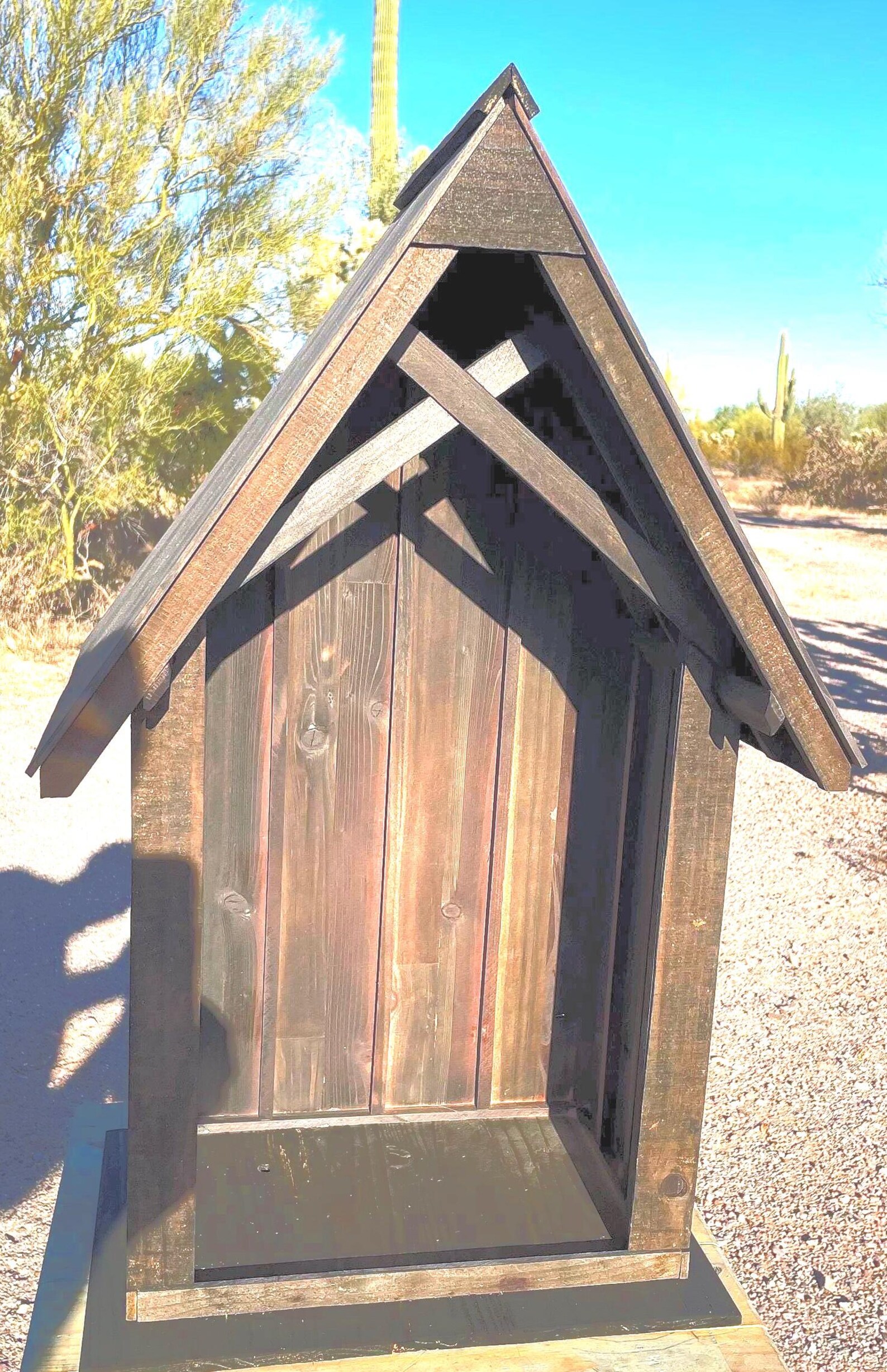 Outdoor Niche, Alter for Candle or Statue. Made to Order. Redwood/cedar ...