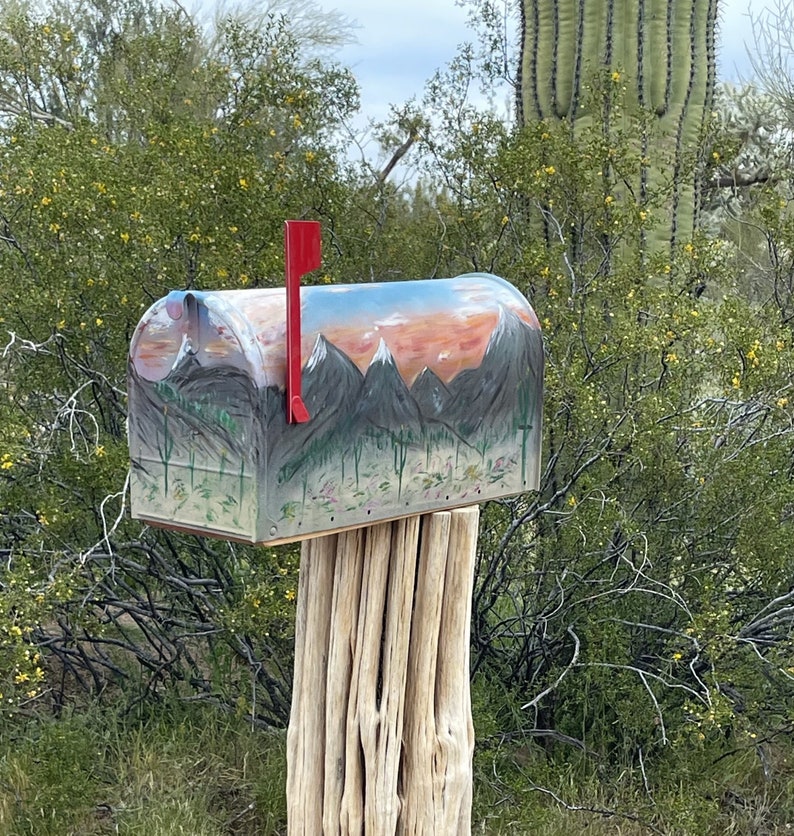 Sahuaro Mailbox With Lights - Etsy