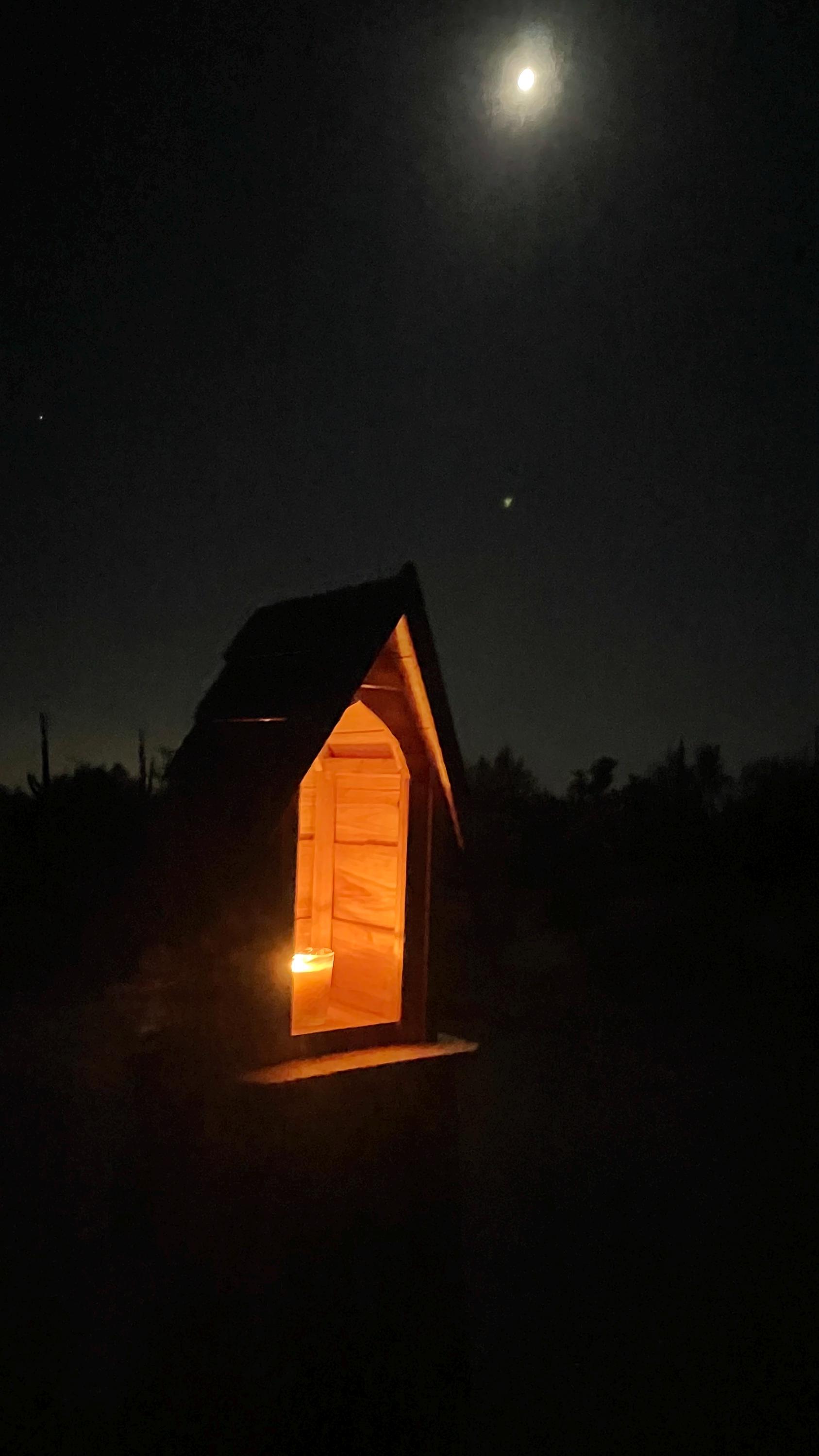 Outdoor Niche, Alter for Candle or Statue. Made to Order. Redwood/cedar ...