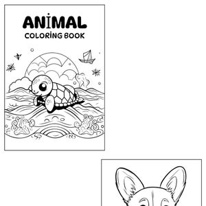 Wild Wonders: Interactive Animal Coloring Book for Kids 10 Images ...