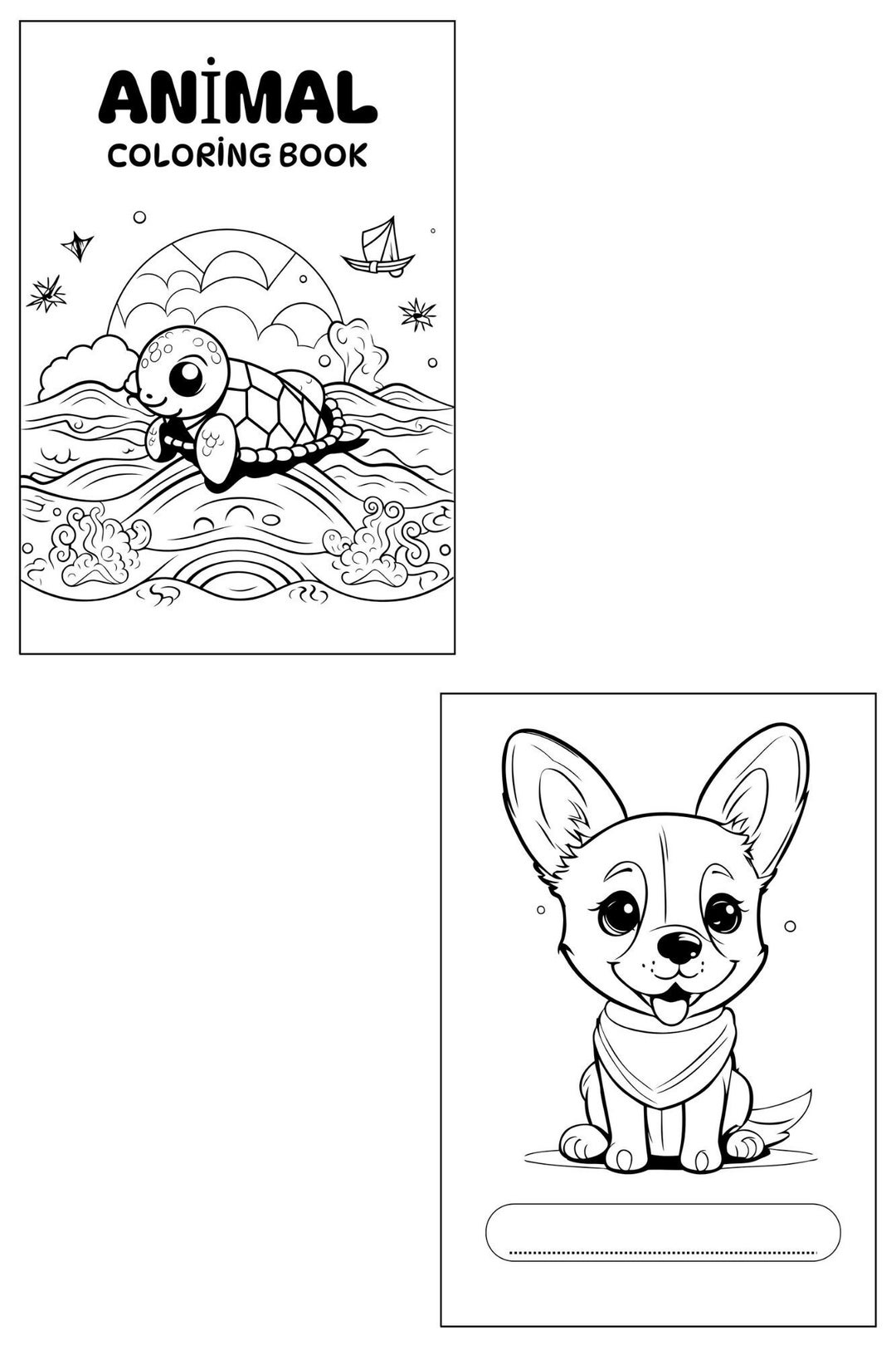 Wild Wonders: Interactive Animal Coloring Book for Kids 10 Images ...