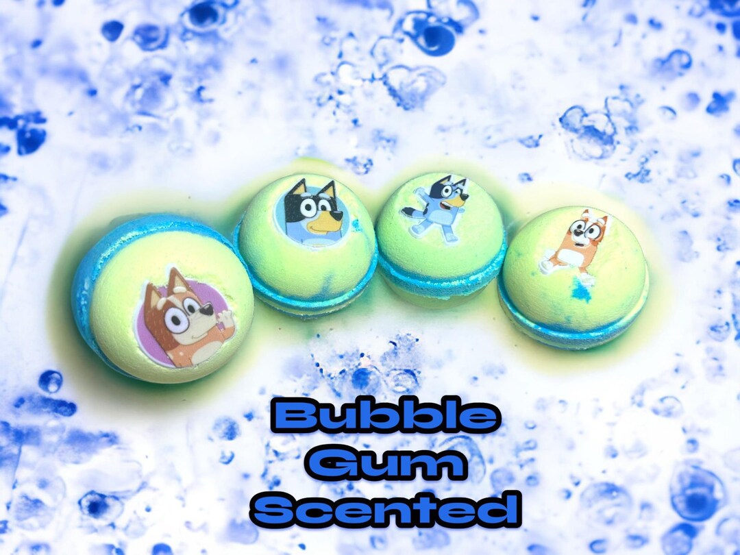 Cartoon Dog Bath Bomb Bubble Gum Scented - Etsy