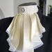 Cream Satin & Lace Jabot Cravat Cameo Victorian Ruffle Neck Frill ...