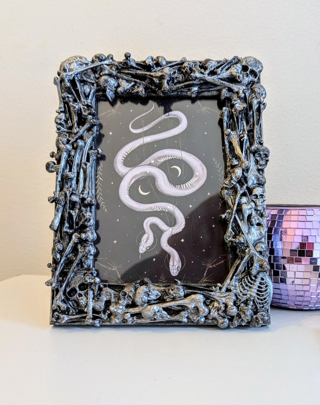 6 X 4" Wooden Portrait Photo Picture Frame Hand Painted Black and ...